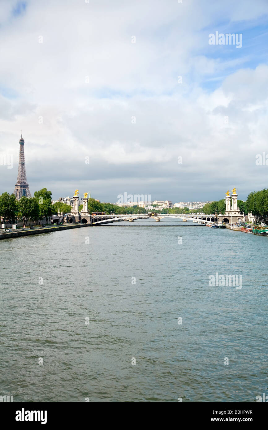 A view of Seine River in Paris France Stock Photo - Alamy