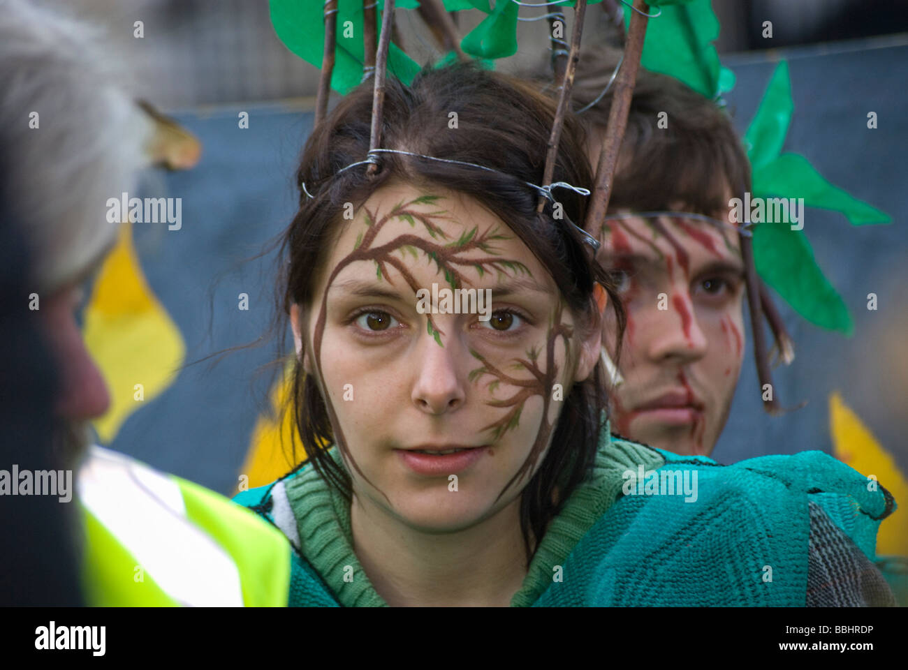 Demonstration against carbon footprint hi-res stock photography and ...