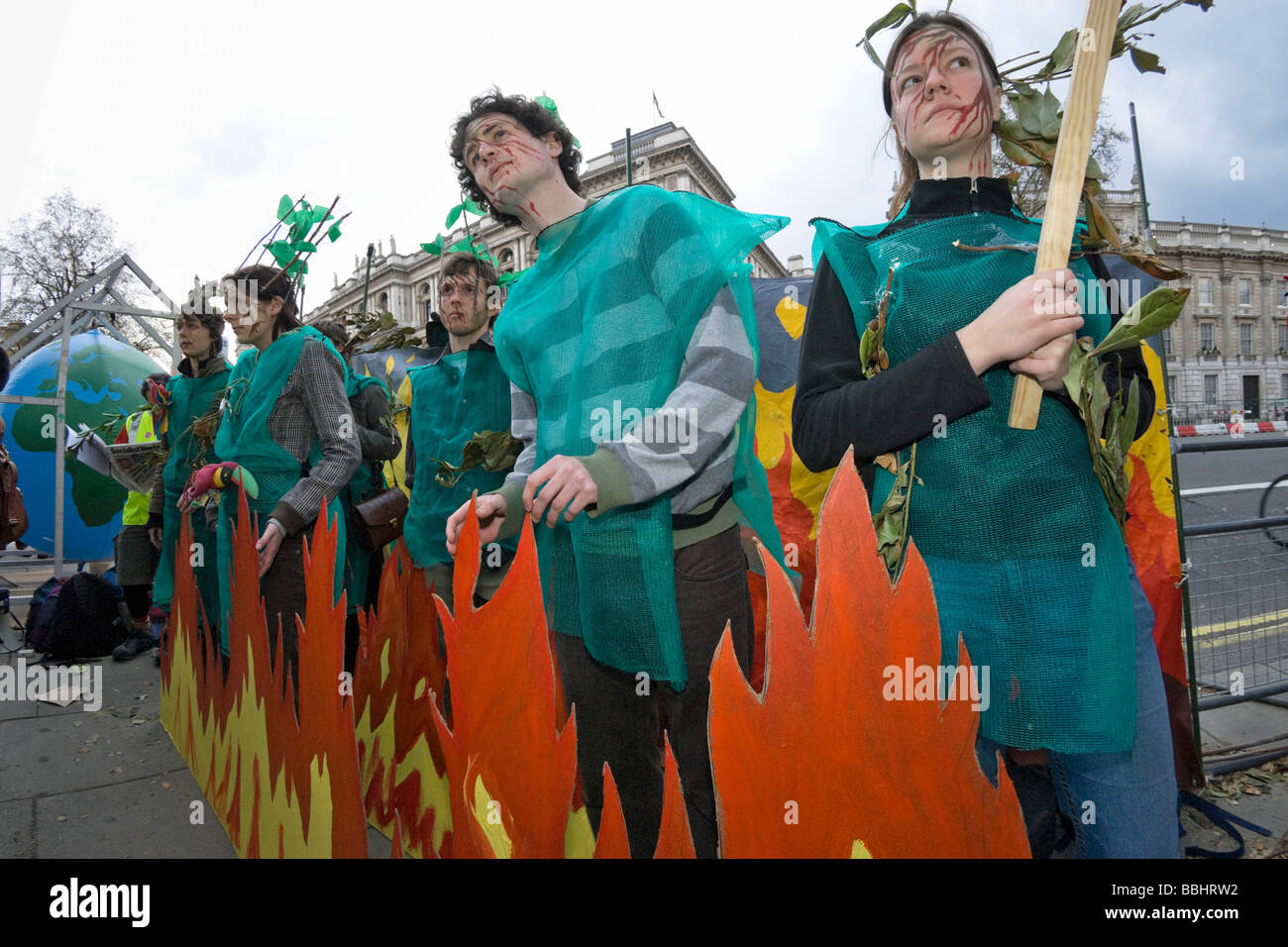 Demonstration against carbon footprint hi-res stock photography and ...