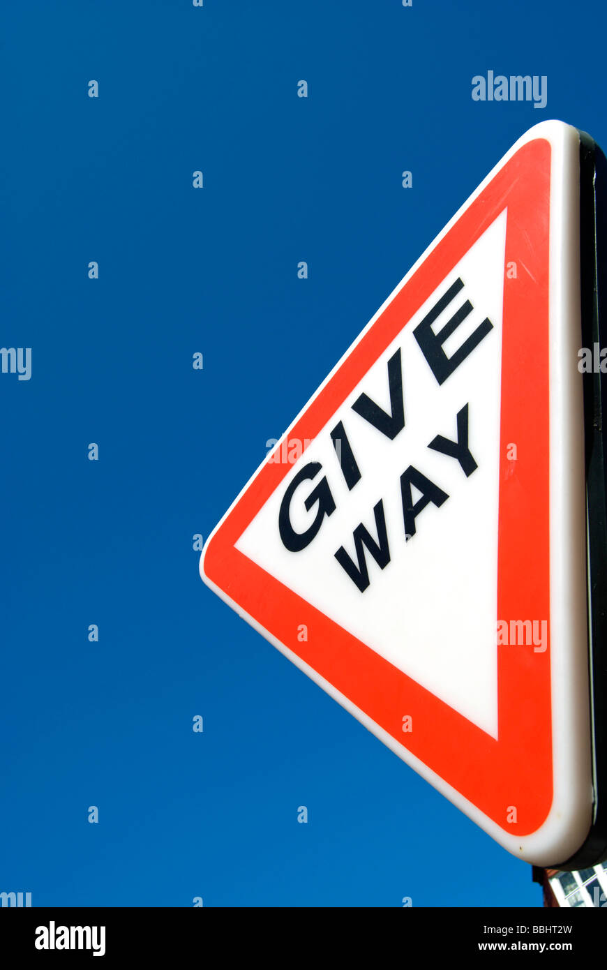 Give Way Sign High Resolution Stock Photography and Images - Alamy