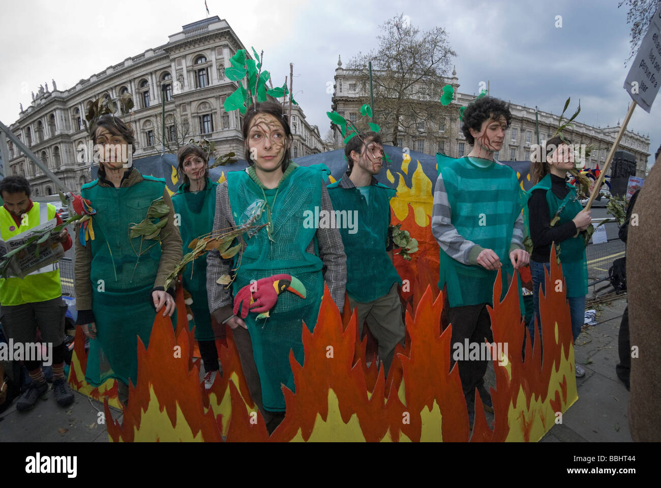 Demonstration against carbon footprint hi-res stock photography and ...