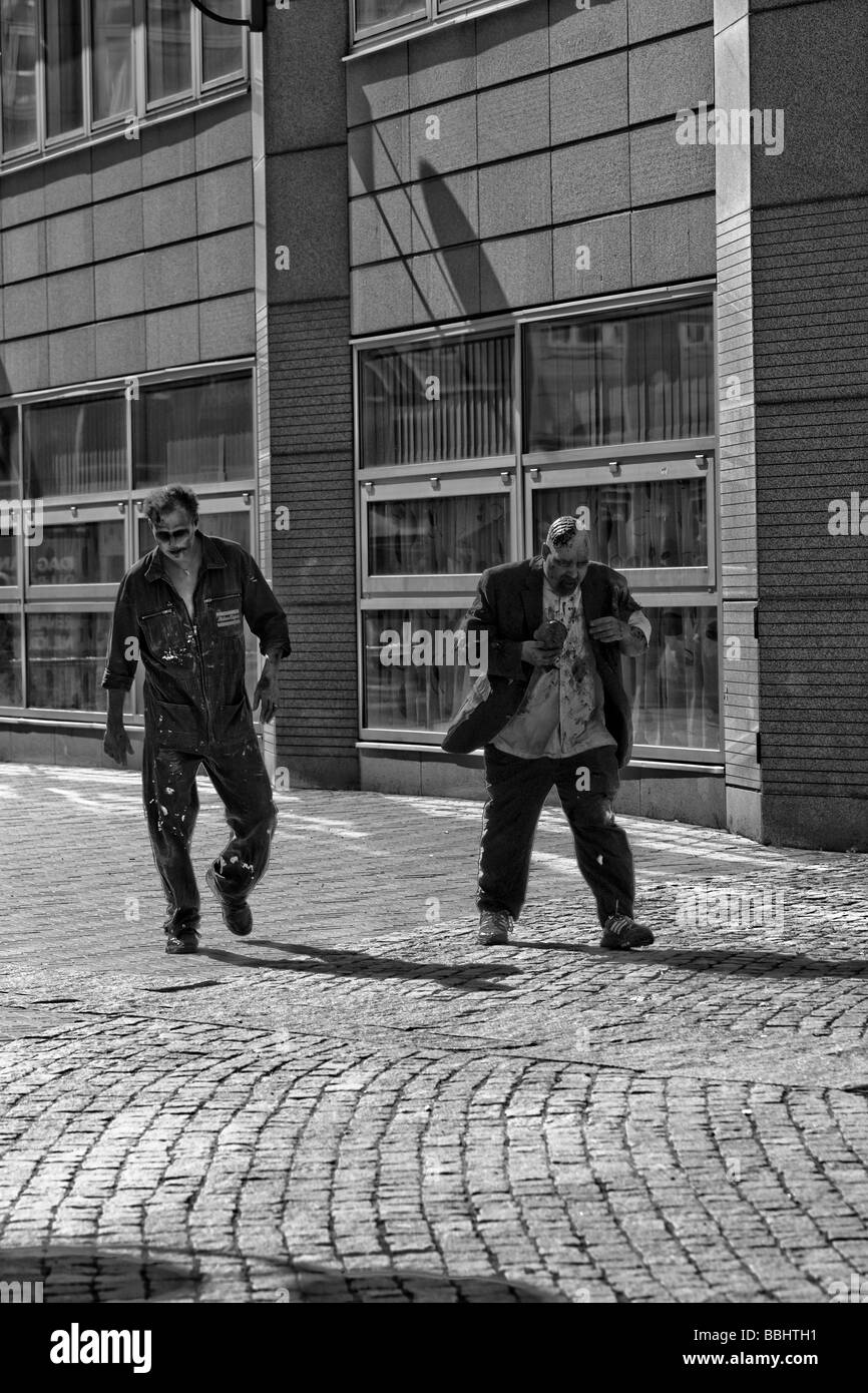 Zombiewalk Black and White Stock Photos & Images - Alamy