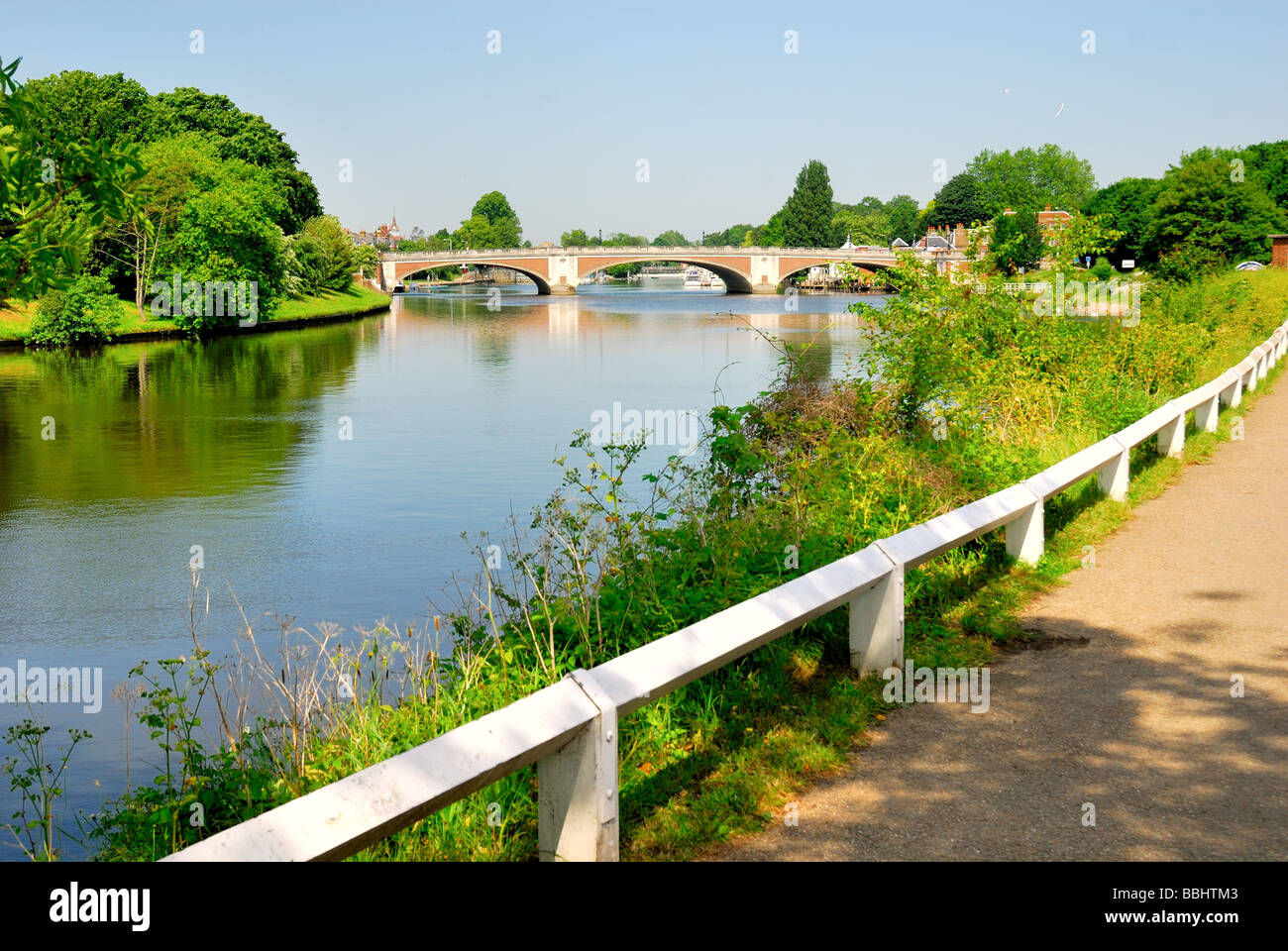 River Thames at Hampton Court Stock Photo - Alamy