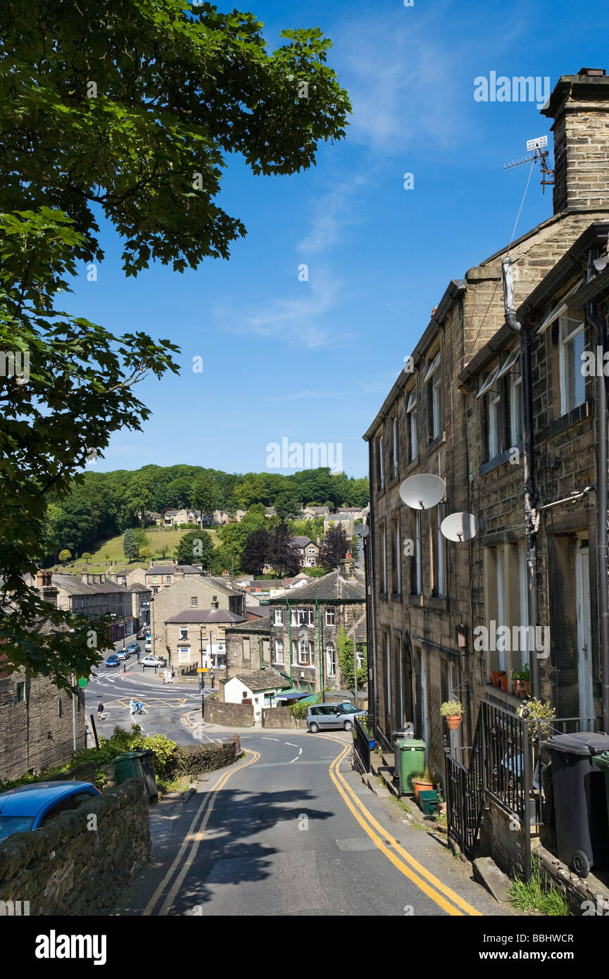 View towards the town centre, Holmfirth, West Yorkshire, England Stock ...