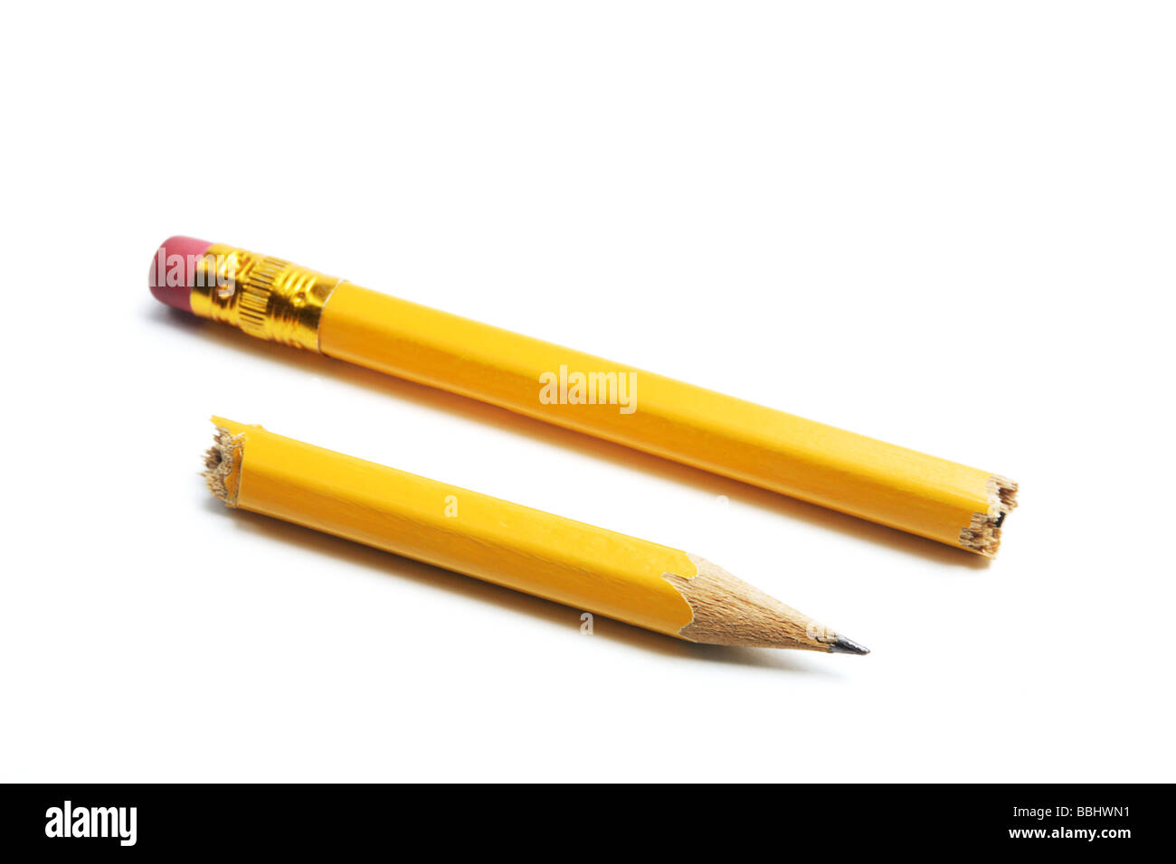 Anger concept broken pencil Cut Out Stock Images & Pictures - Alamy