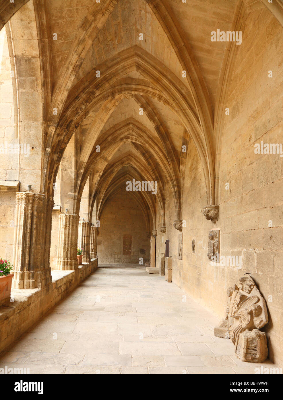 Gothic portico Saint Nazaire Cathedral Beziers Herault Languedoc ...