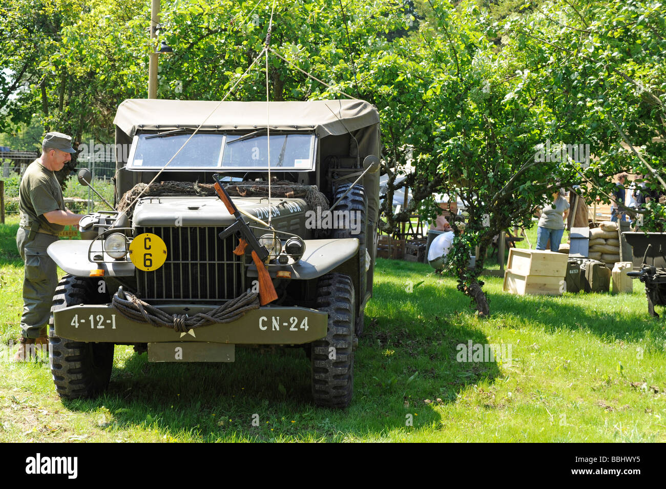 Day us army camp sainte mere eglise hi-res stock photography and images ...