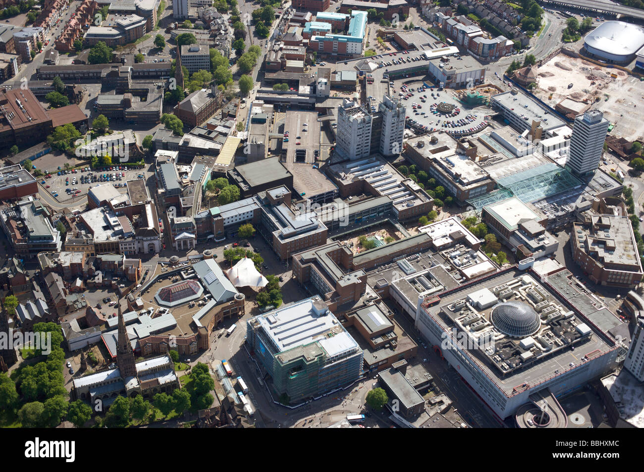 Coventry city centre aerial hi-res stock photography and images - Alamy