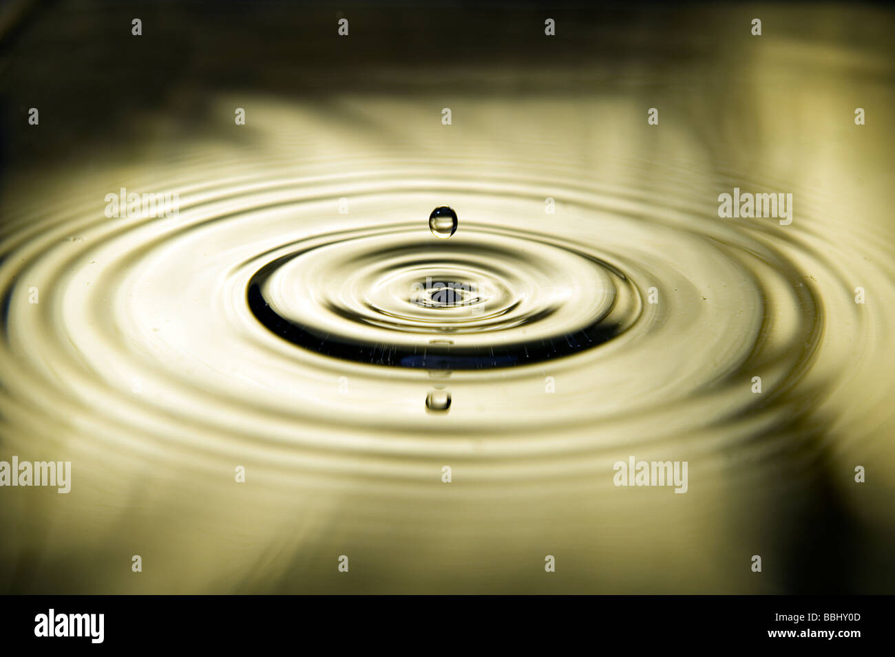 Single drop of water falling Stock Photo - Alamy