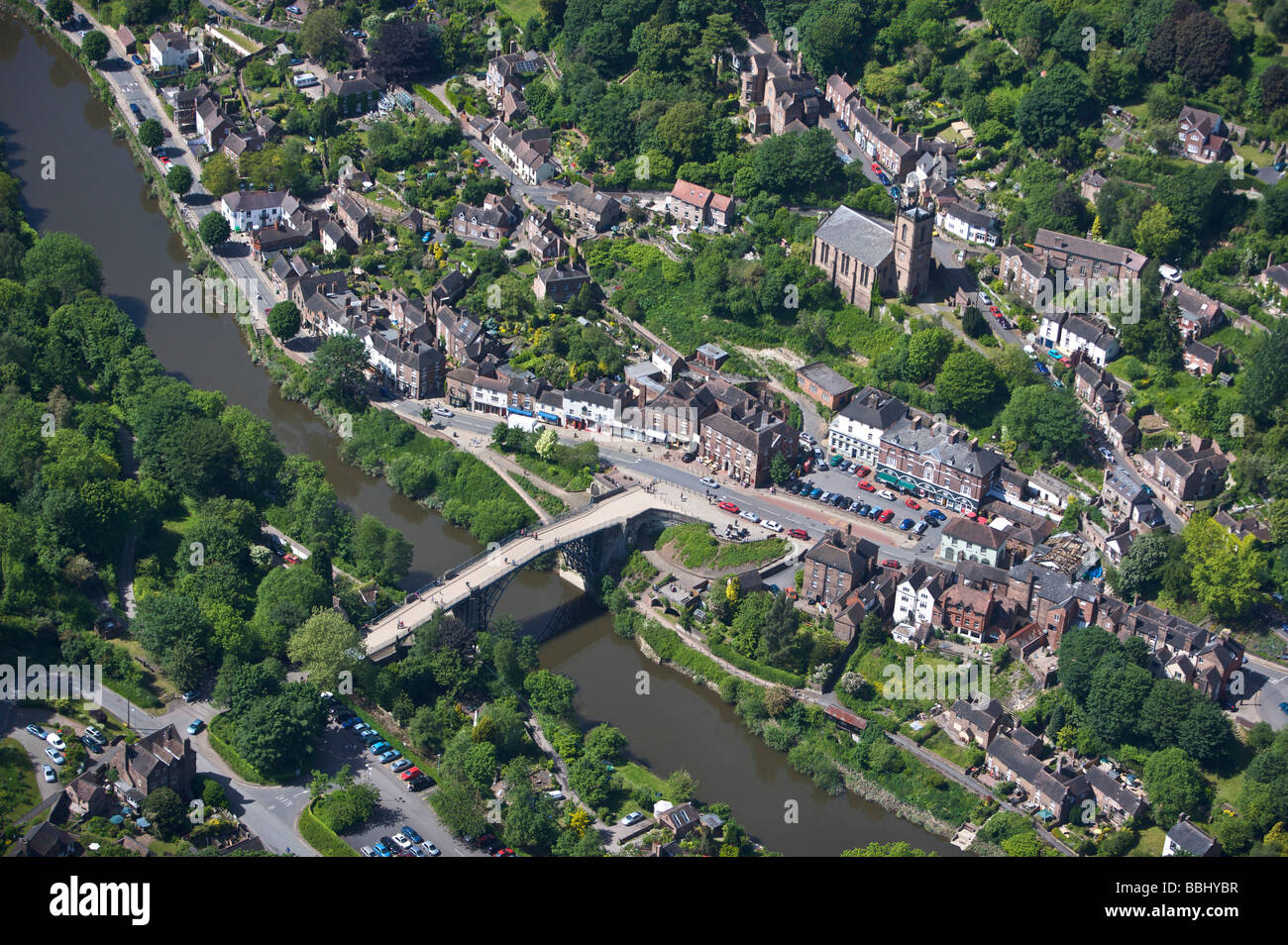 Ironbridge Telford aerial view Stock Photo - Alamy