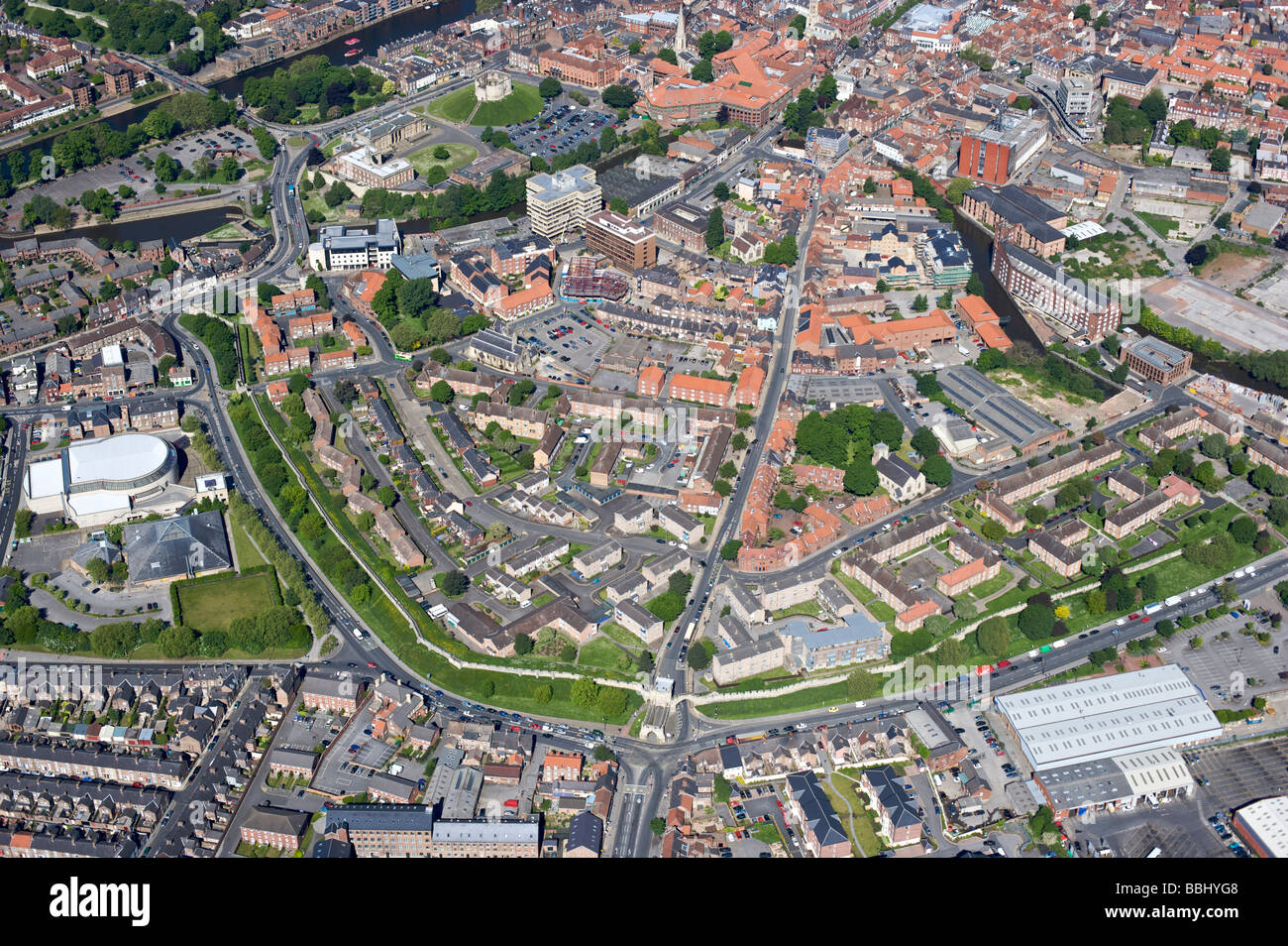 Aerial view of York Stock Photo - Alamy