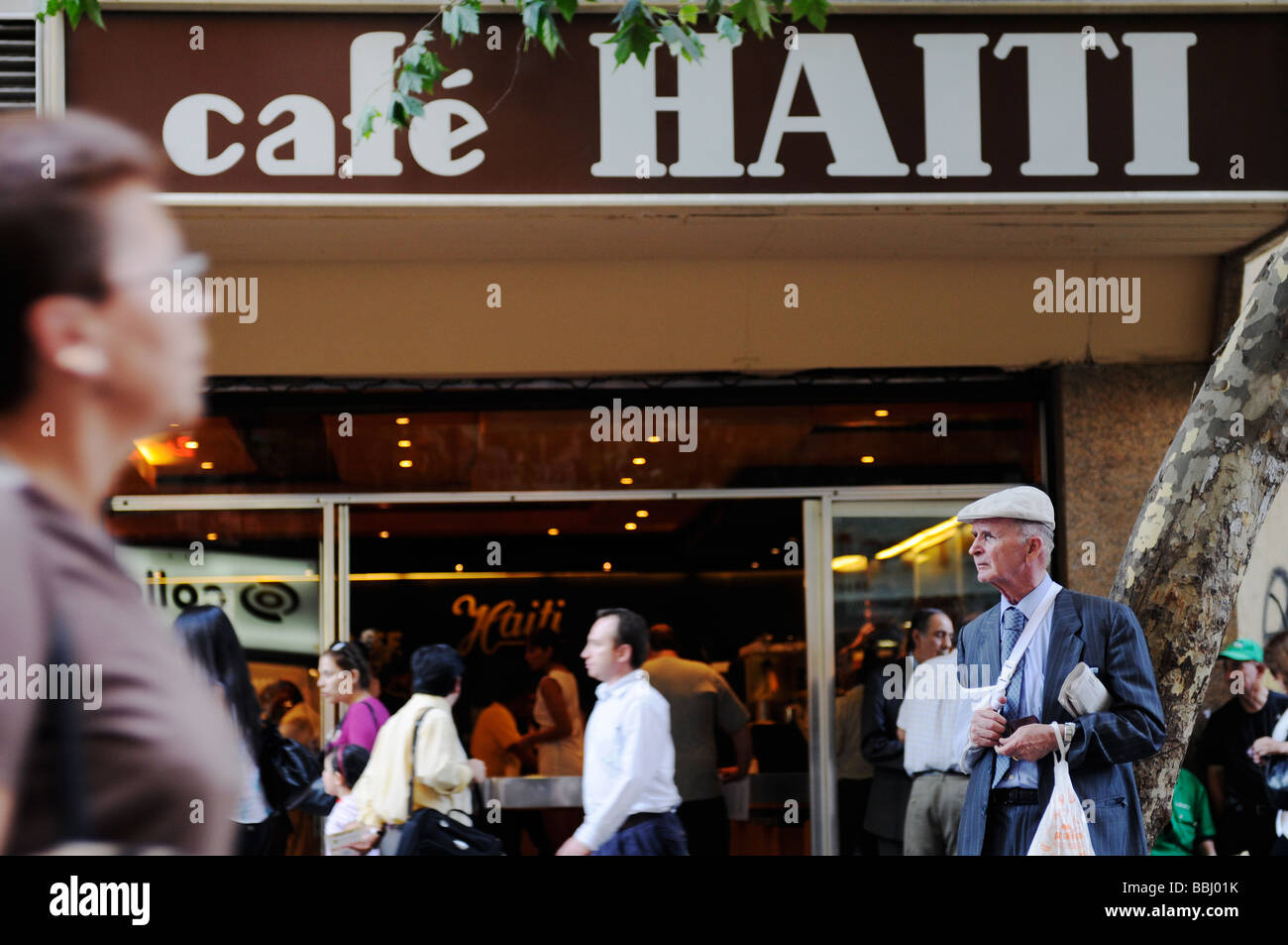 Street scene in Santiago, Chile Stock Photo - Alamy