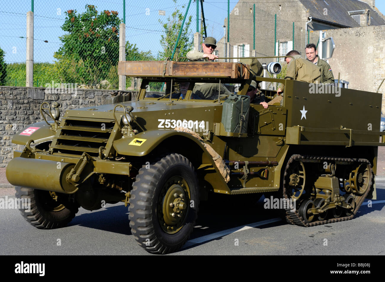 D Day US Military Half track near Arromanches Calvados Normandie ...