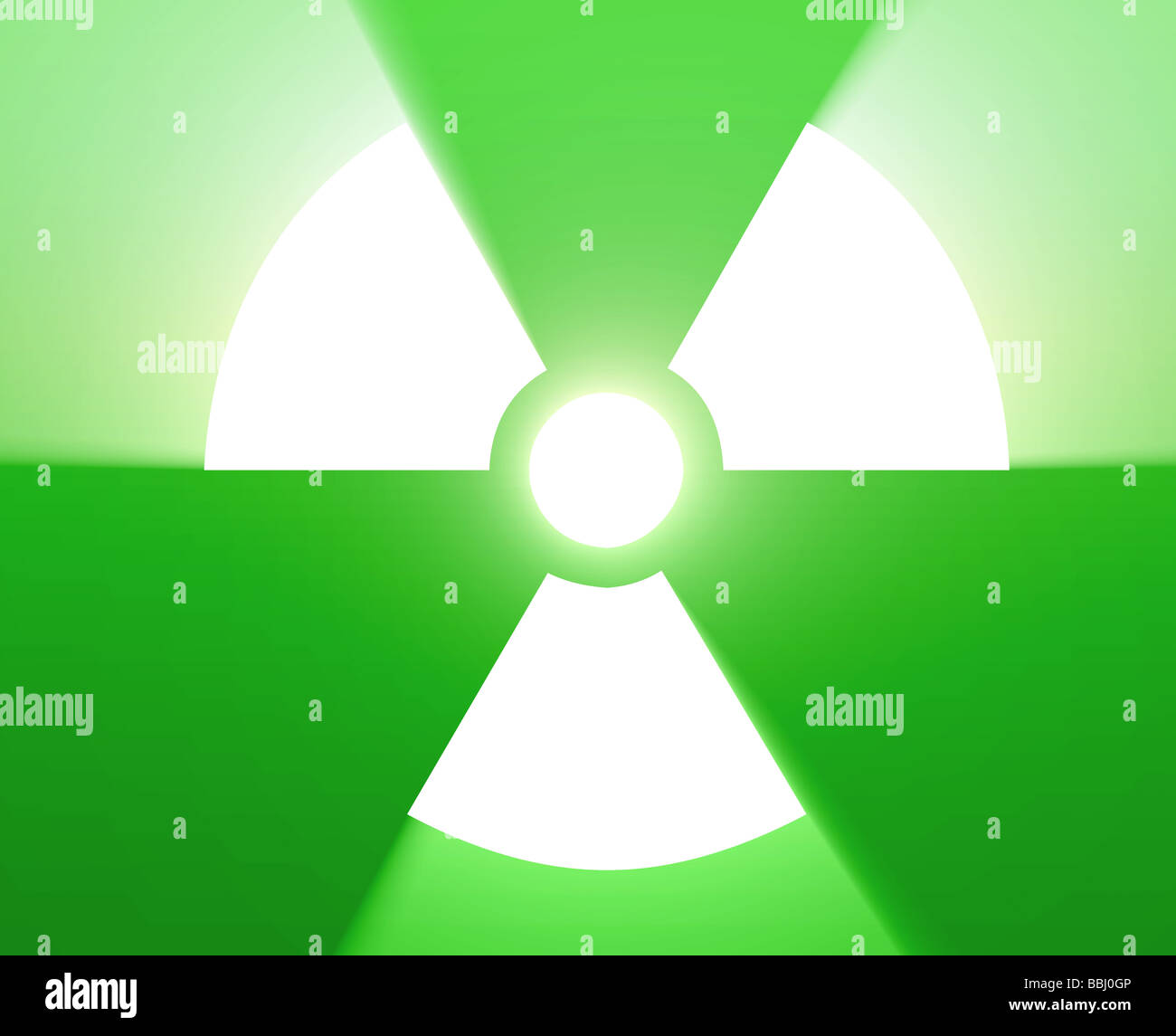 Illustration of radiation hazard warning alert symbol Stock Photo - Alamy