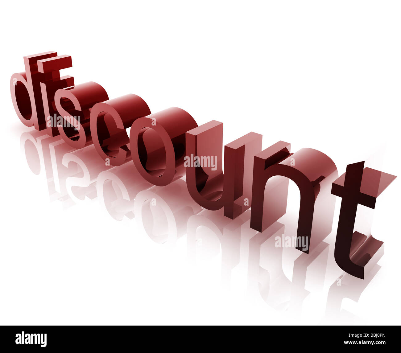 Discount sales word graphic with metal chrome style Stock Photo - Alamy