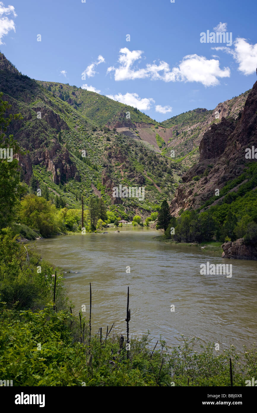View of the Gunnison River Black Canyon of the Gunnison National Park ...
