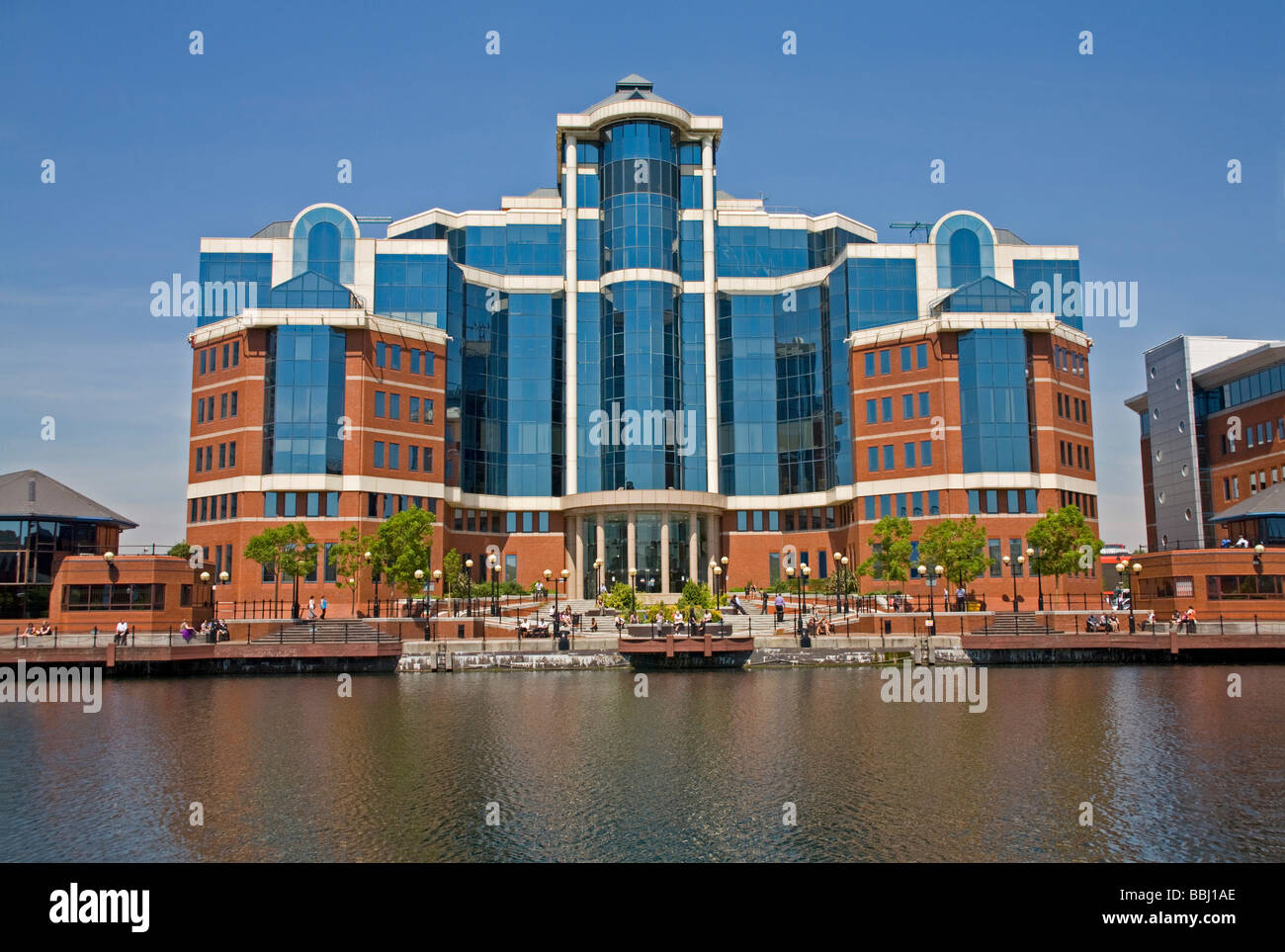 Victoria harbour building Stock Photo - Alamy