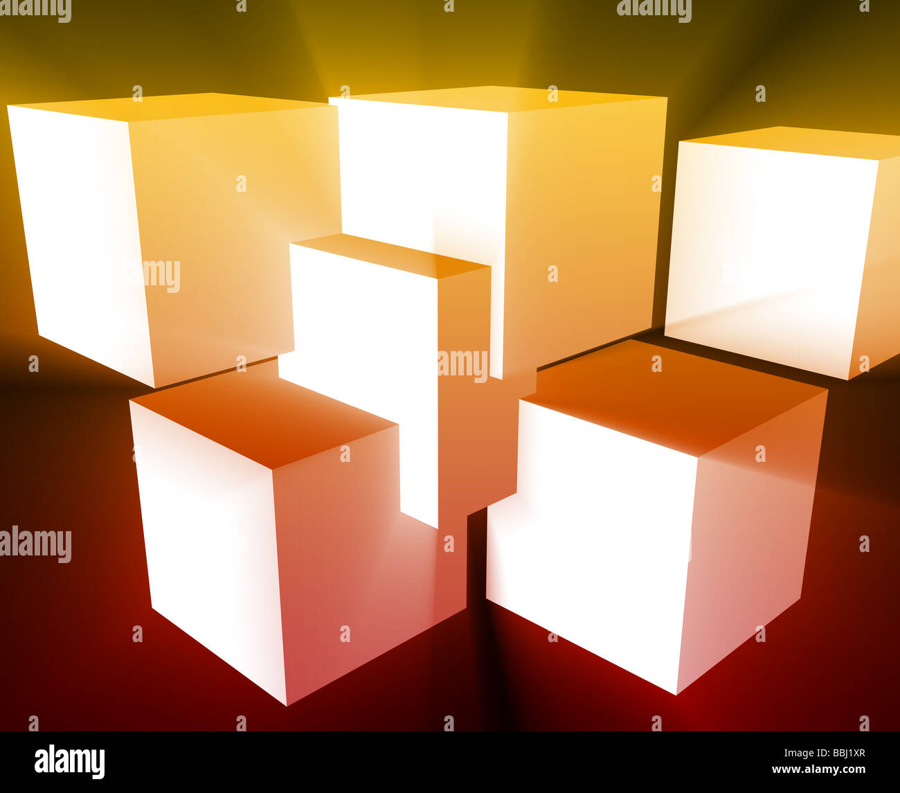Abstract background illustration of cube geometric shapes Stock Photo ...