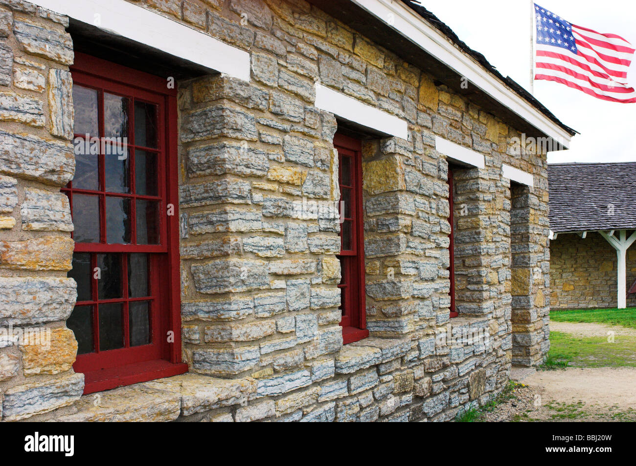 Barracks building historic fort snelling hi-res stock photography and ...