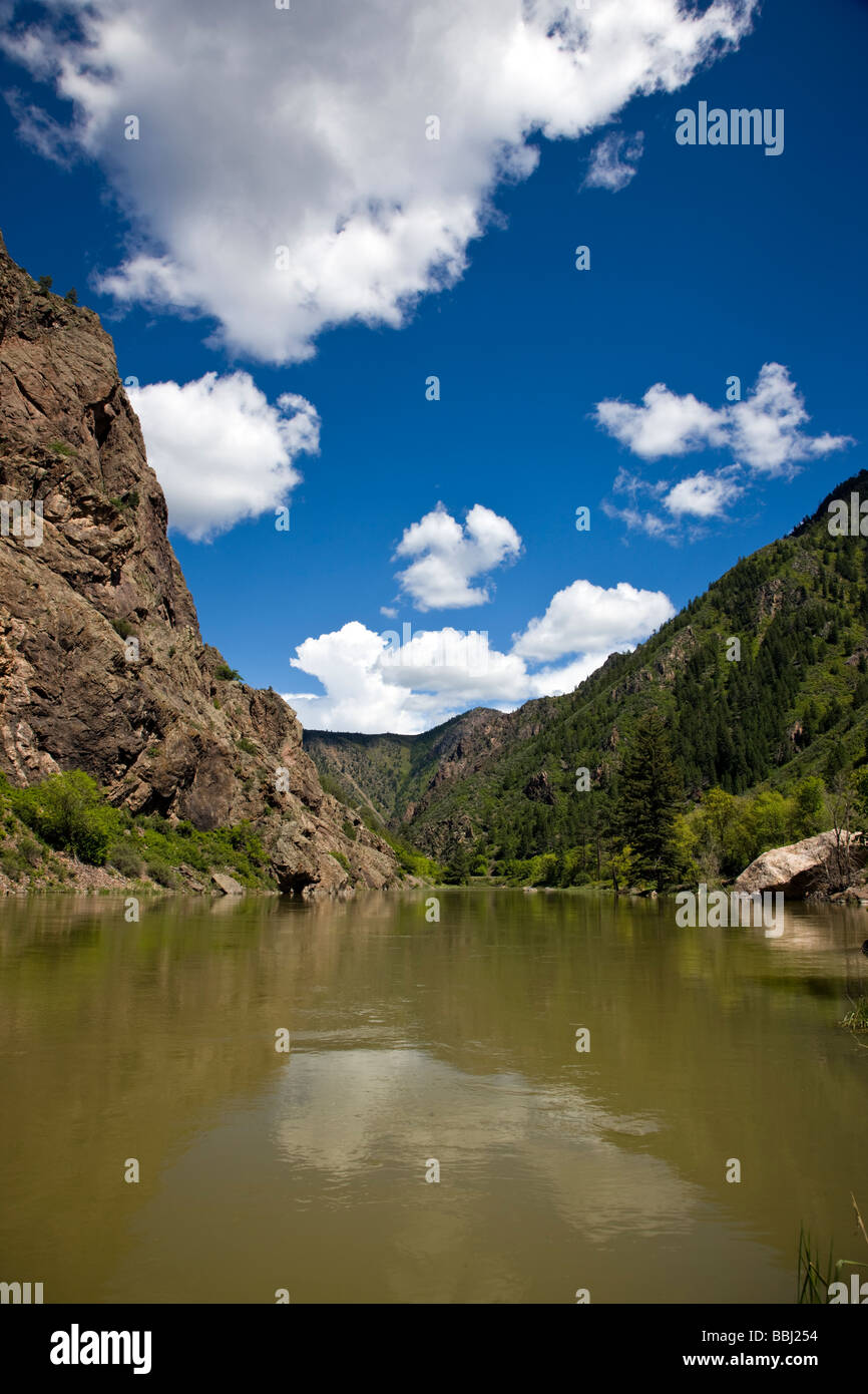View of the Gunnison River Black Canyon of the Gunnison National Park ...