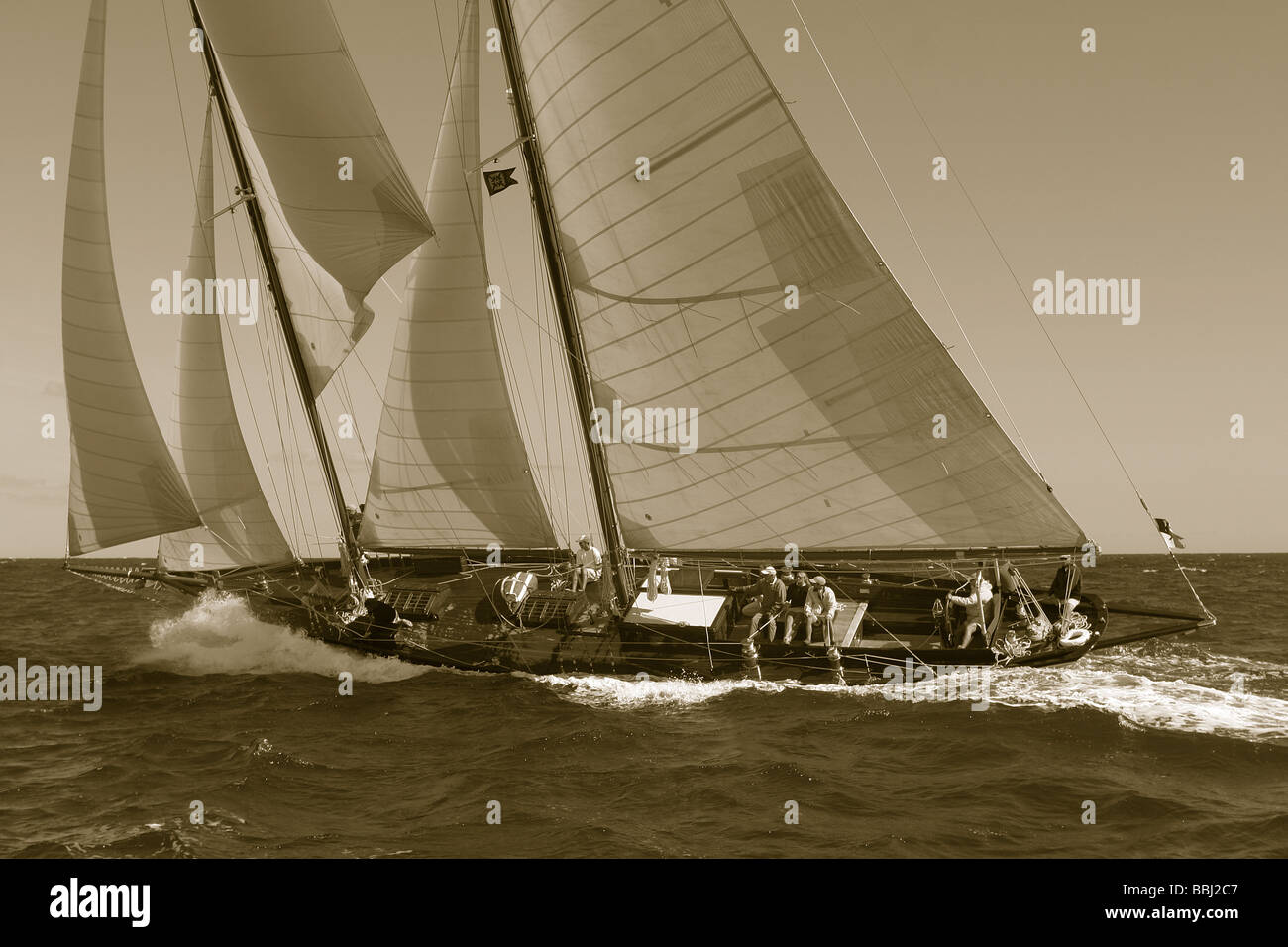 Classic Sailing Yacht Stock Photo - Alamy