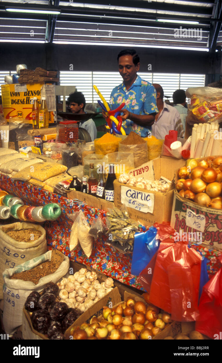 indian spice stall suva market fiji Stock Photo - Alamy