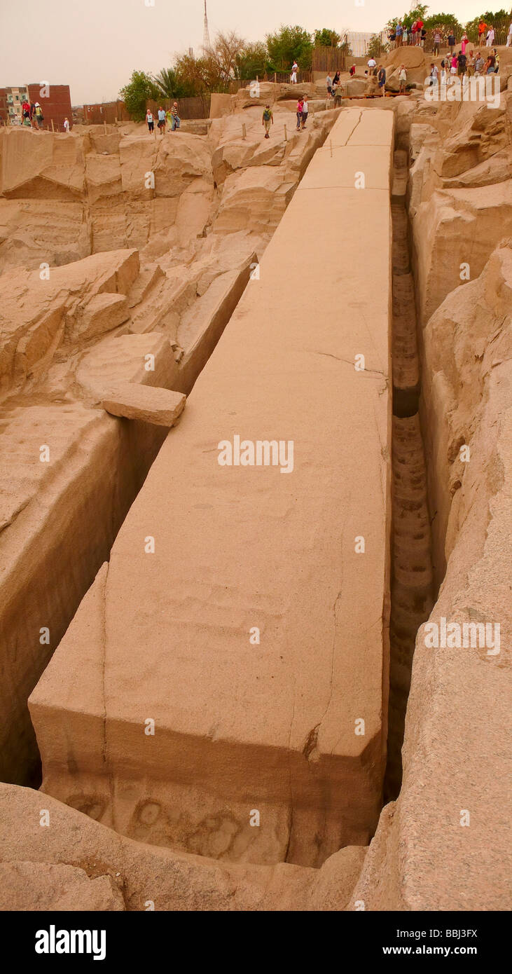 Unfinished obelisk, quarry, Aswan, Egypt, Africa Stock Photo - Alamy