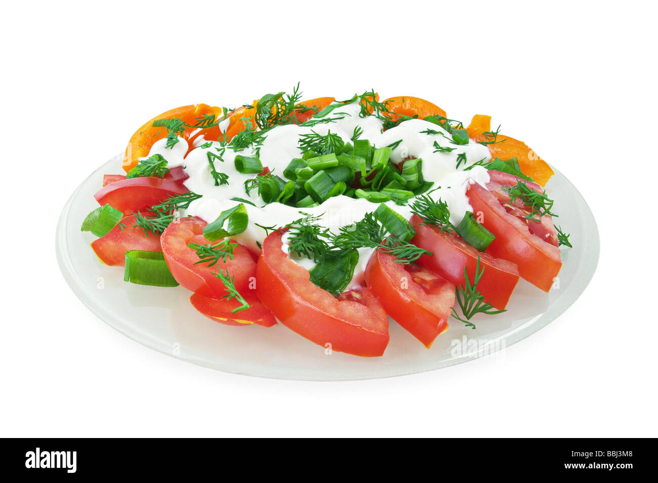 Vegetable salad onion Cut Out Stock Images & Pictures - Alamy