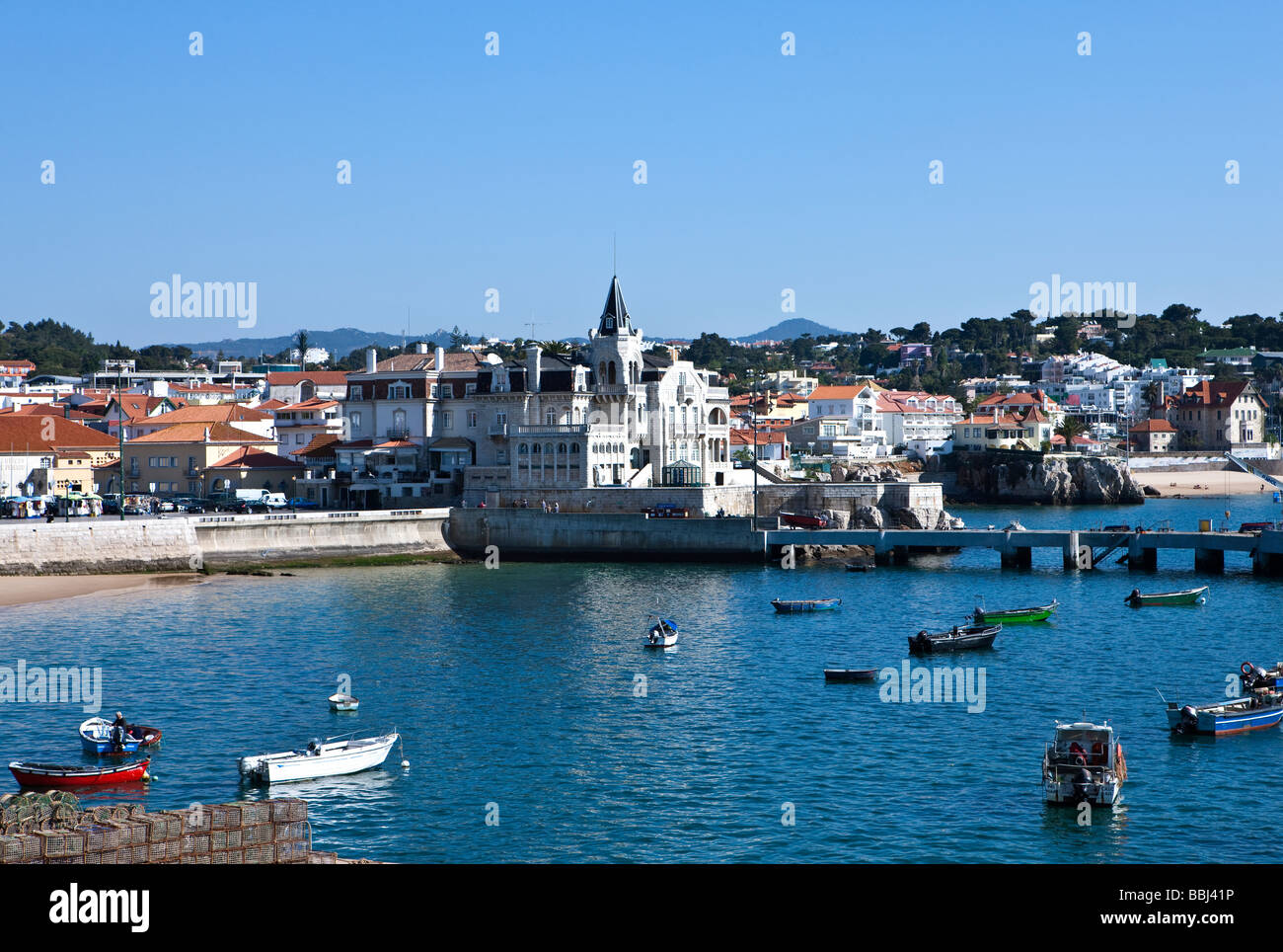 Cascais view on the bay Stock Photo - Alamy