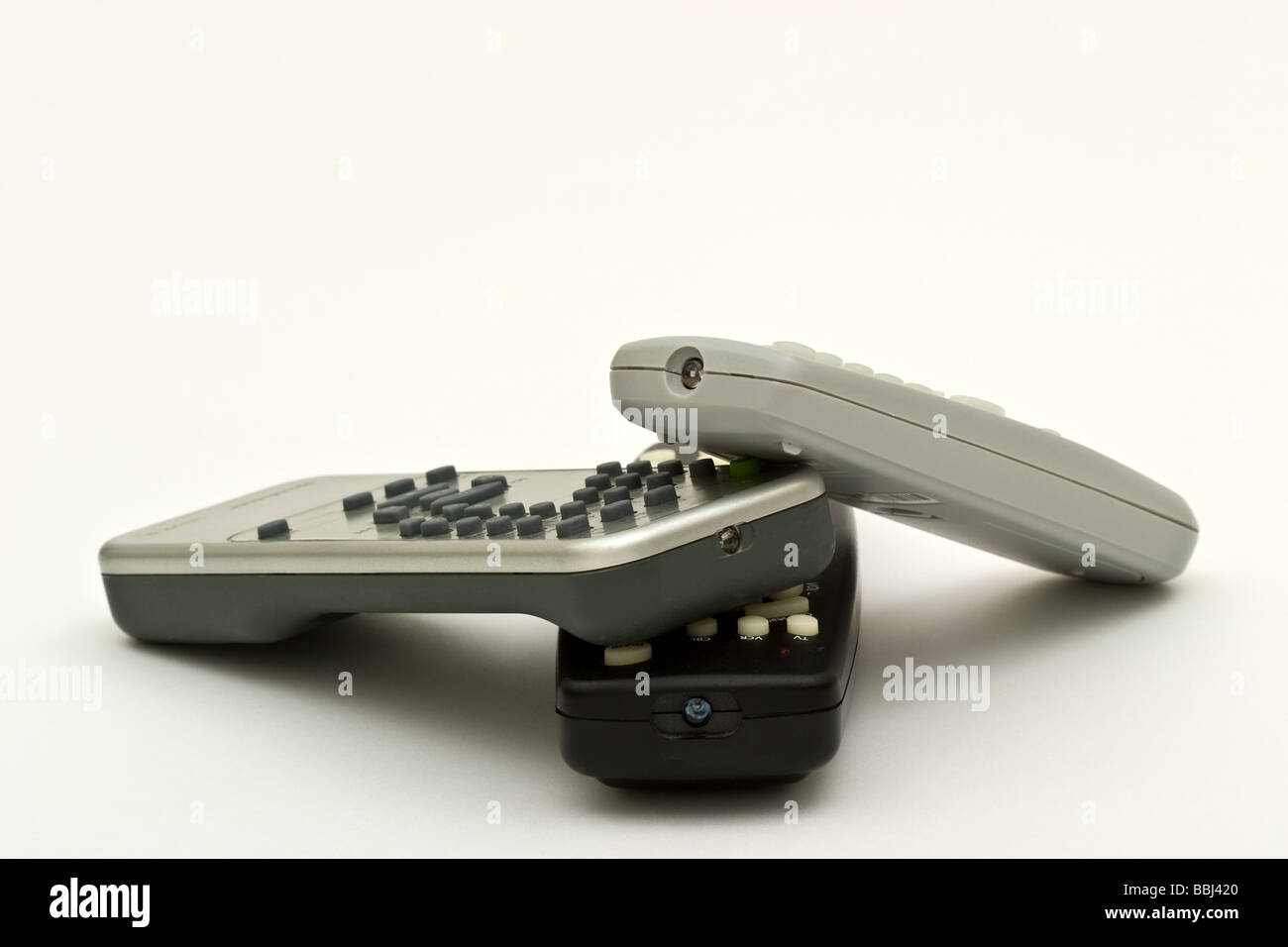 Pile of various remote controls for electronics Stock Photo - Alamy