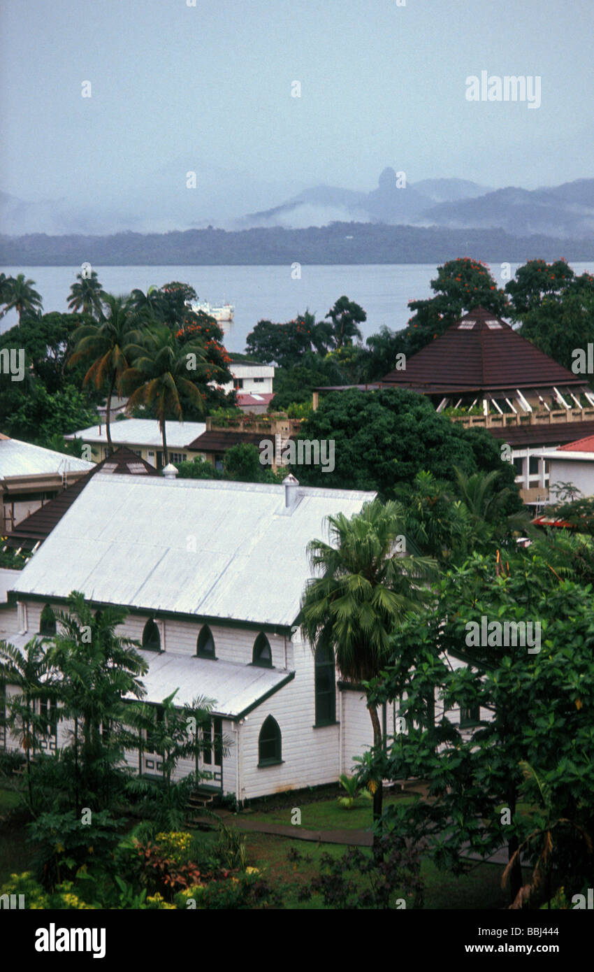 saint andrew church and suva harbour fiji Stock Photo - Alamy
