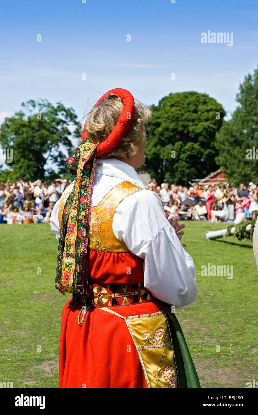 Midsummer in Sweden (Skansen Stock Photo - Alamy