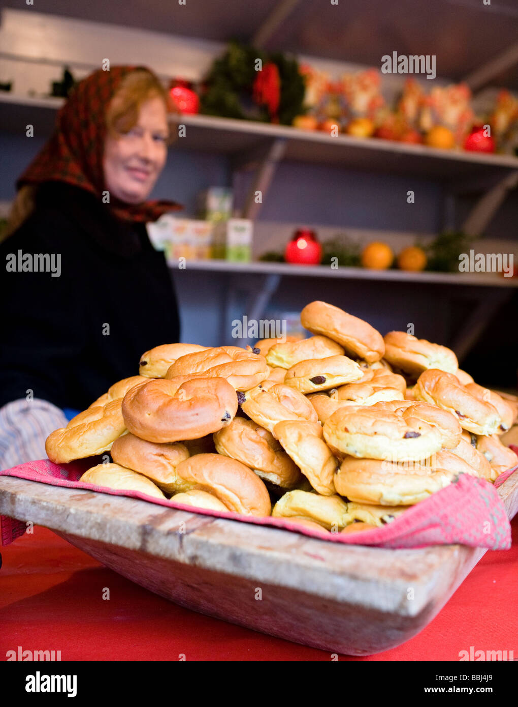 Lussekatt, traditional bun med saffron Stock Photo - Alamy