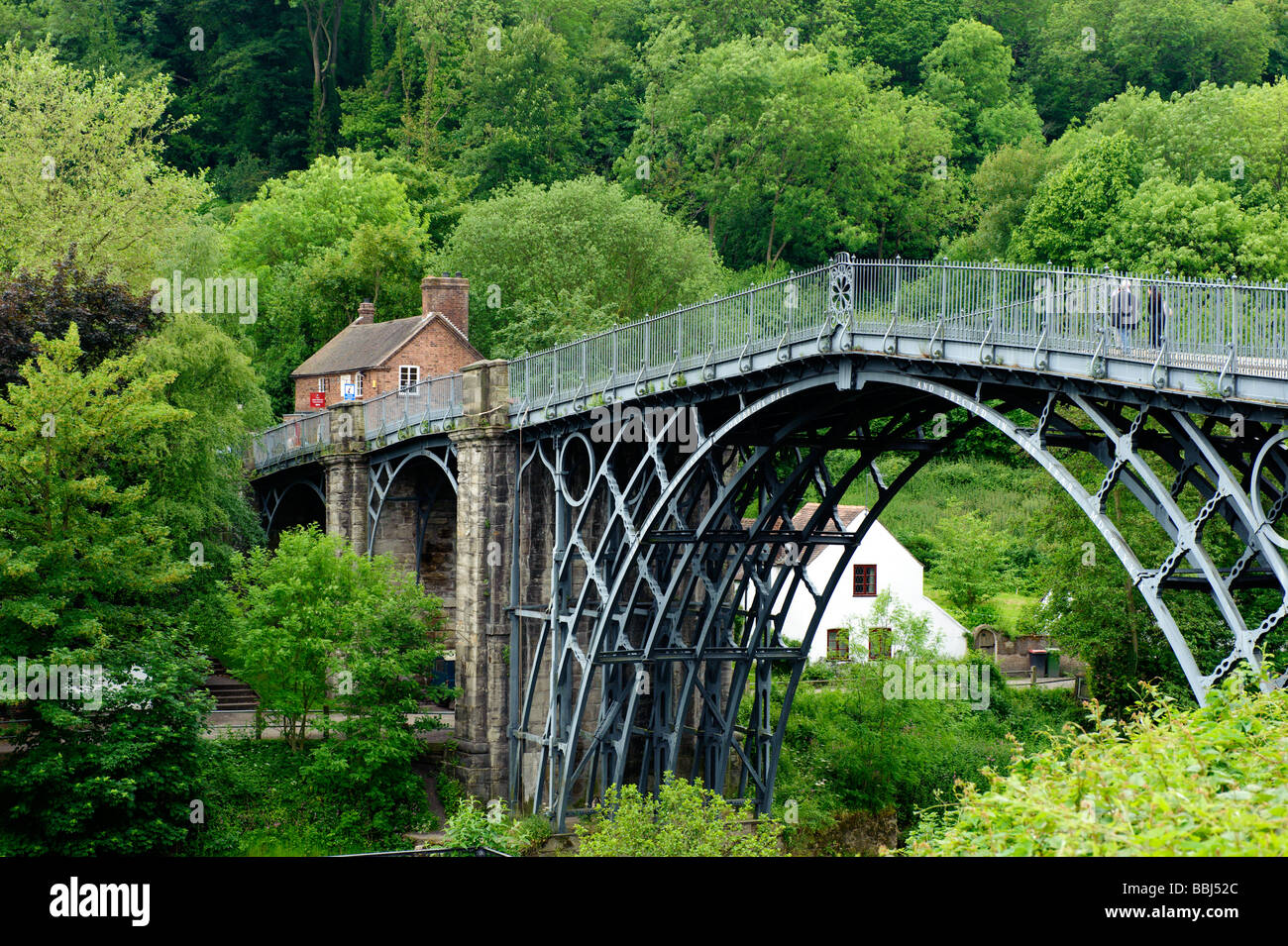 The world's first Iron Bridge over the River Severn at Ironbridge ...