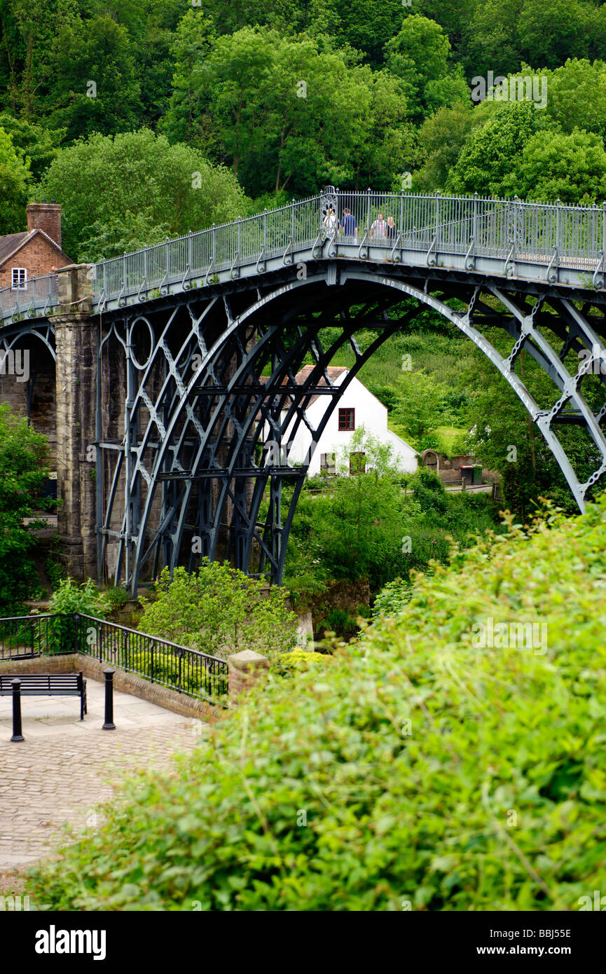 The world's first Iron Bridge over the River Severn at Ironbridge ...