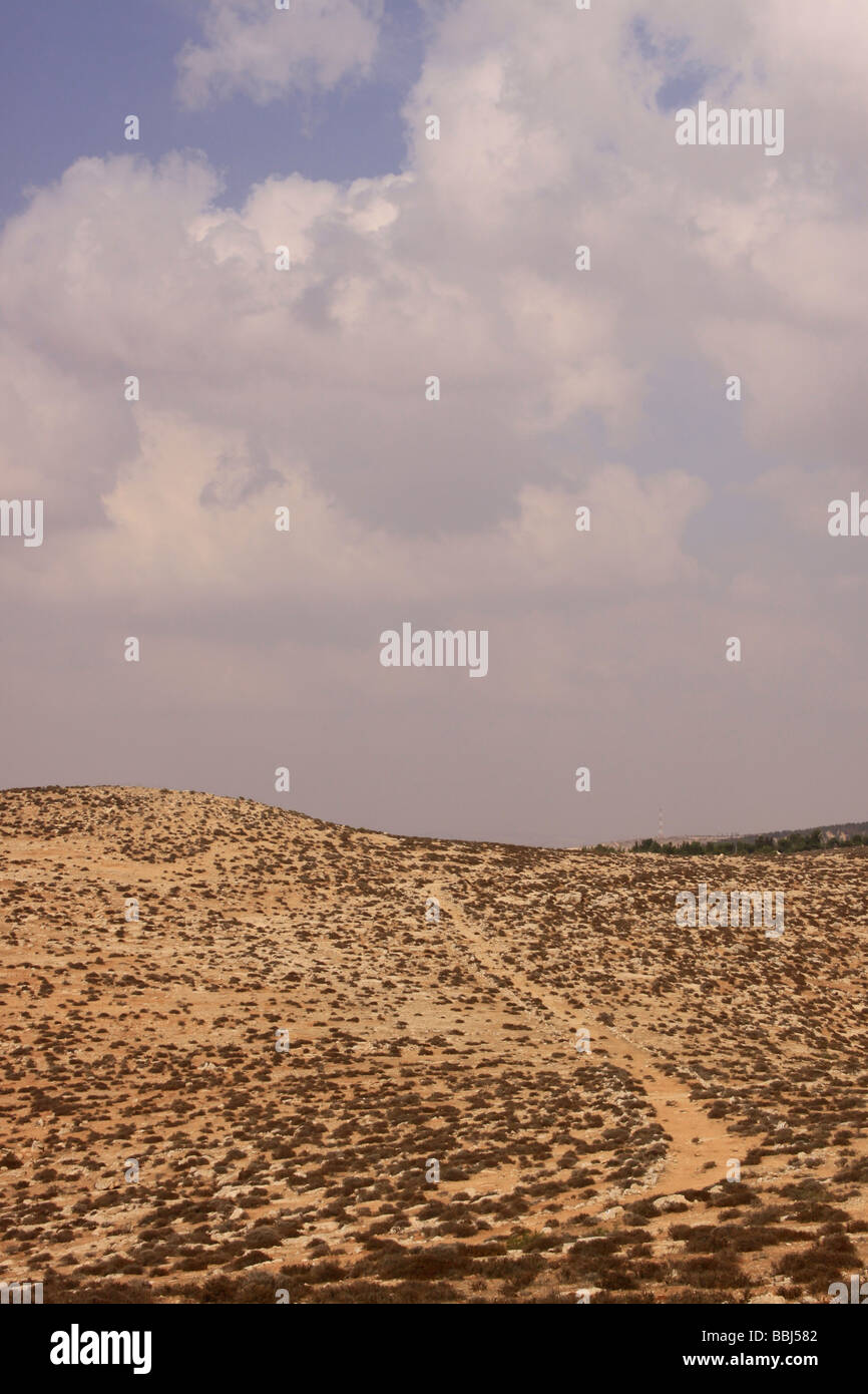 Israel Southern Hebron Mountain the ancient Roman road on Mount Amasa ...