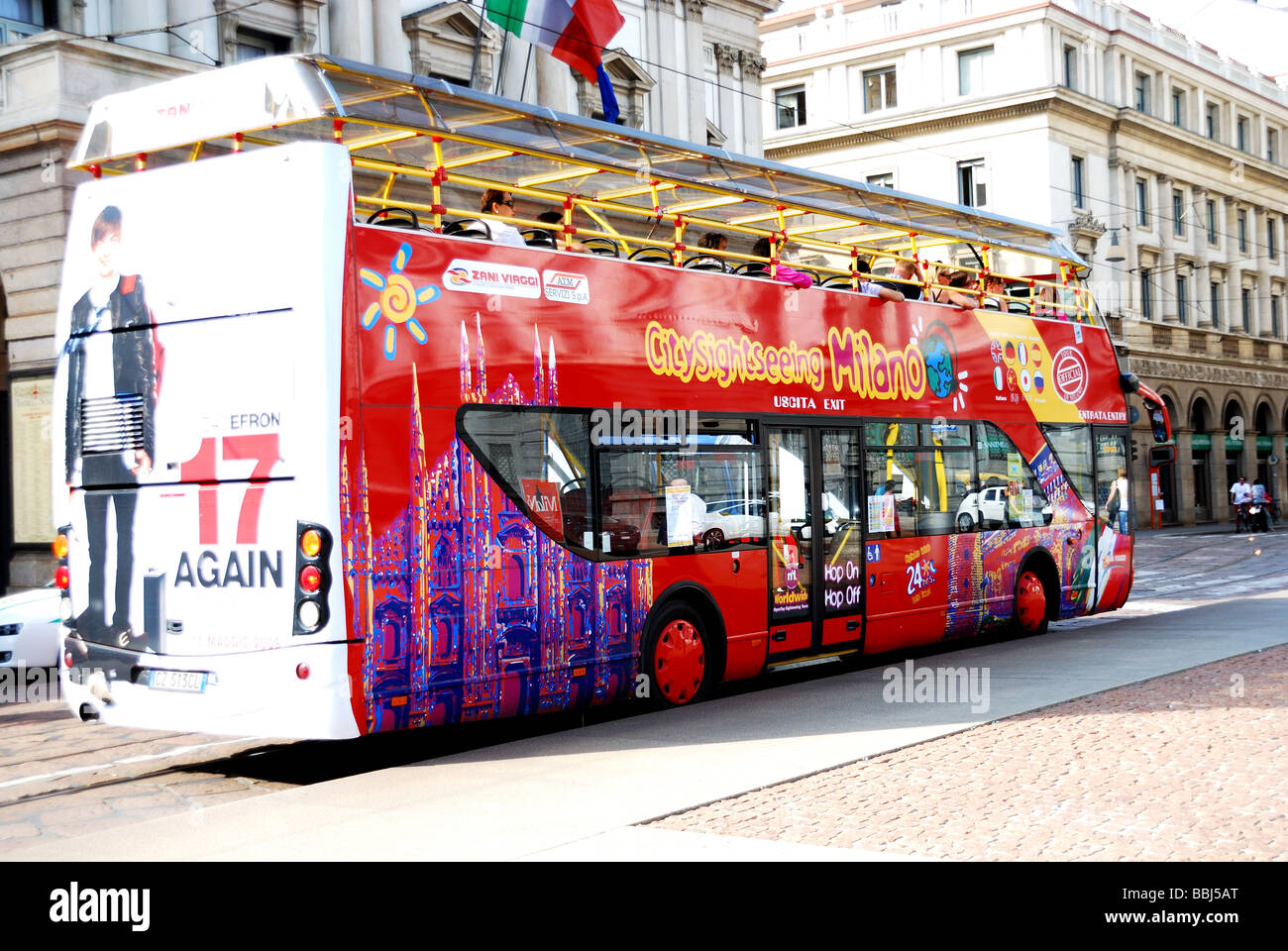 City Sightseeing bus Milan Italy Stock Photo, Royalty Free Image ...