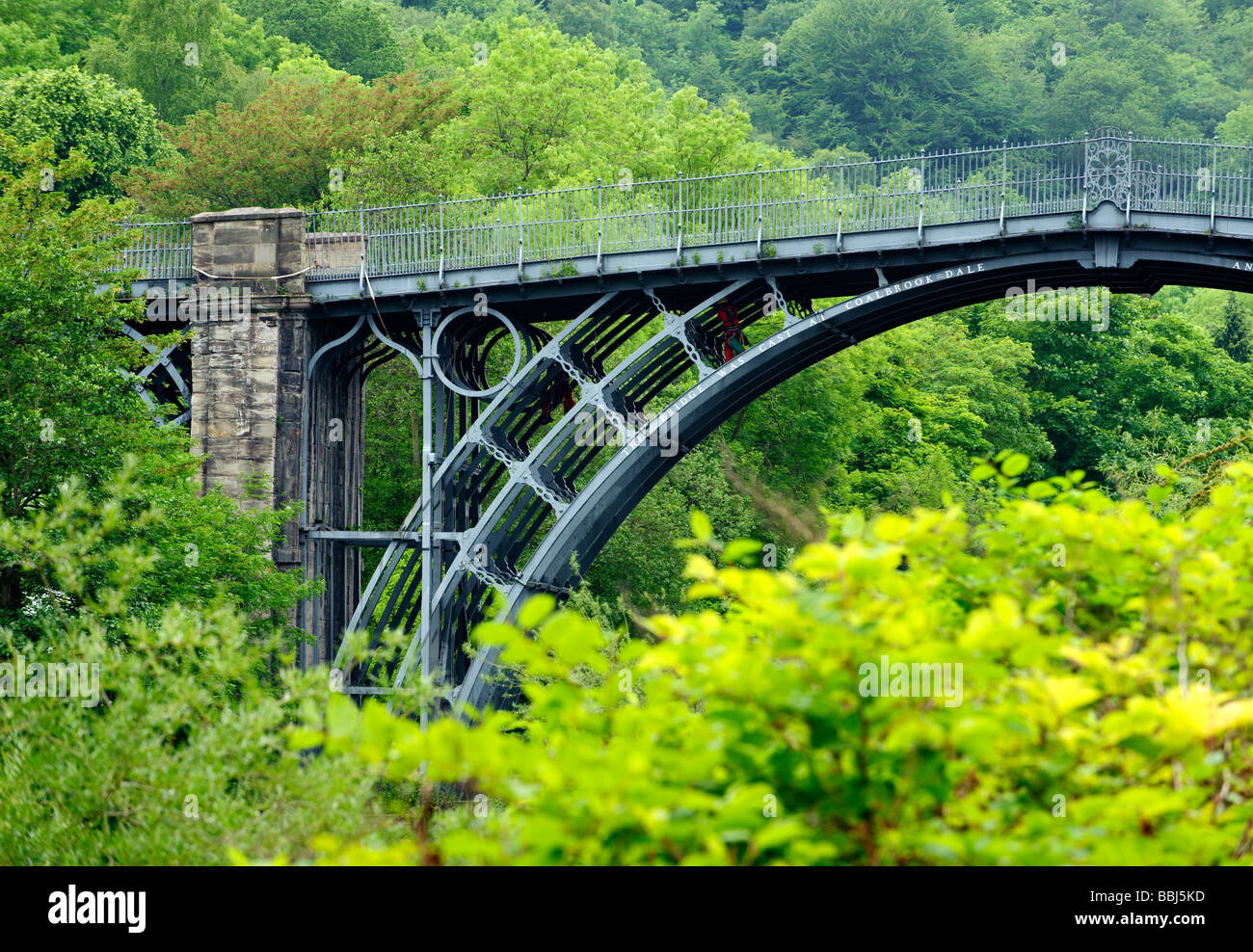 The world's first Iron Bridge over the River Severn at Ironbridge ...