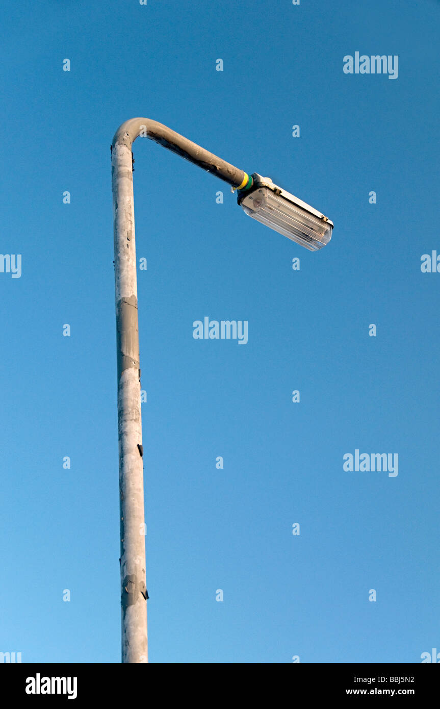 street lamp during the day against blue sky Stock Photo - Alamy