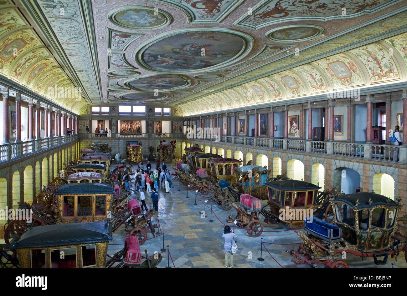 Lisbon the National Museum of Coches coach Stock Photo - Alamy