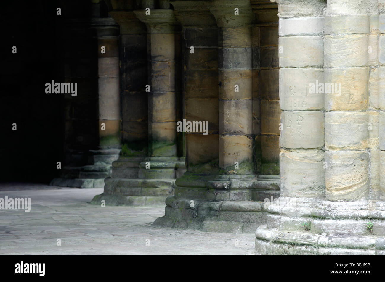 Architecture of Wenlock Priory at Much Wenlock in Shropshire Stock ...