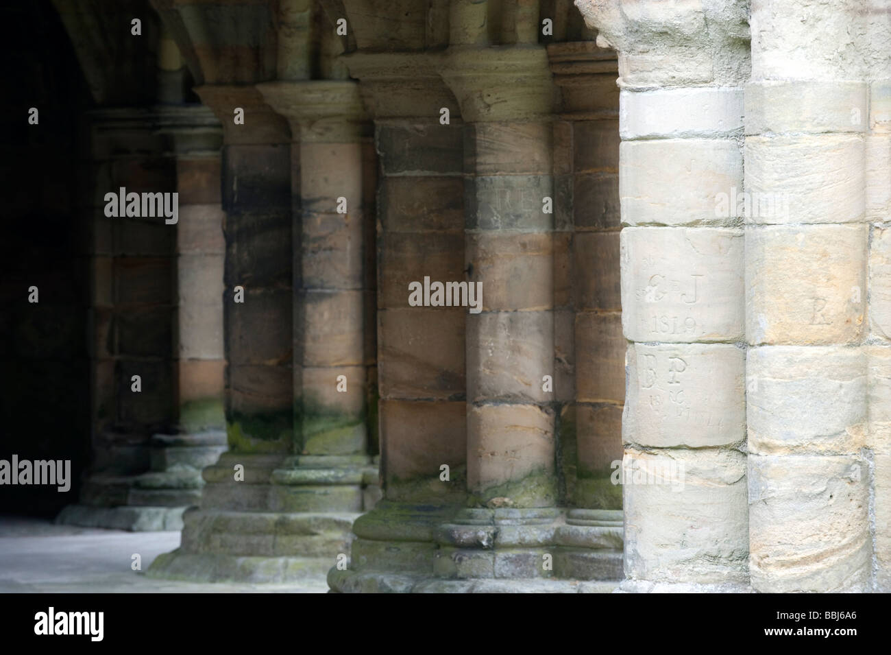Architecture of Wenlock Priory at Much Wenlock in Shropshire Stock ...