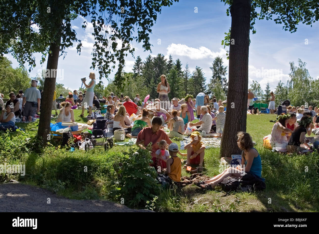 Midsummer in Sweden (Skansen Stock Photo - Alamy