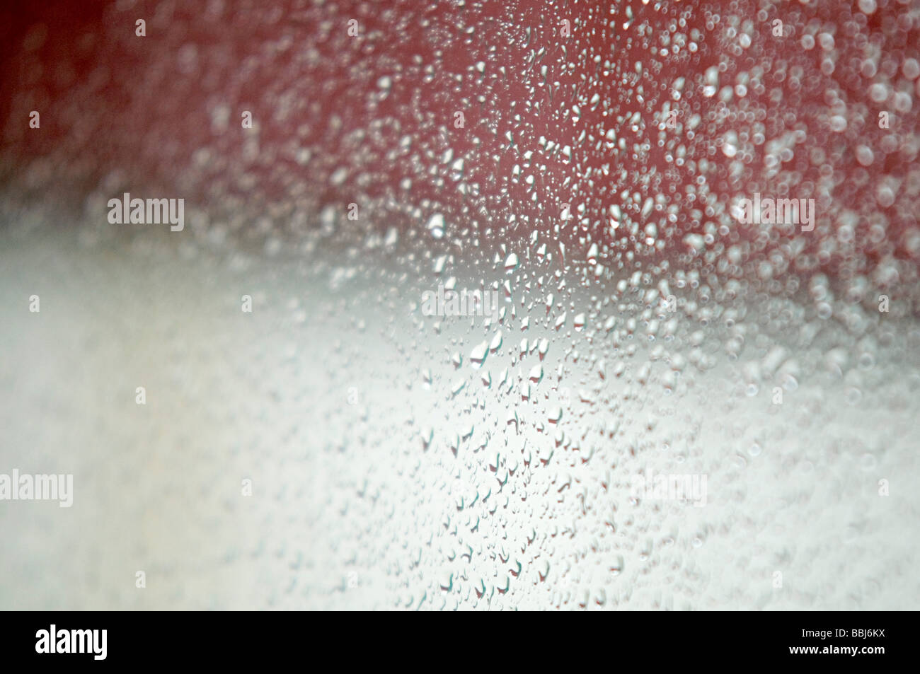 water droplets on a window during heavy rain Stock Photo - Alamy