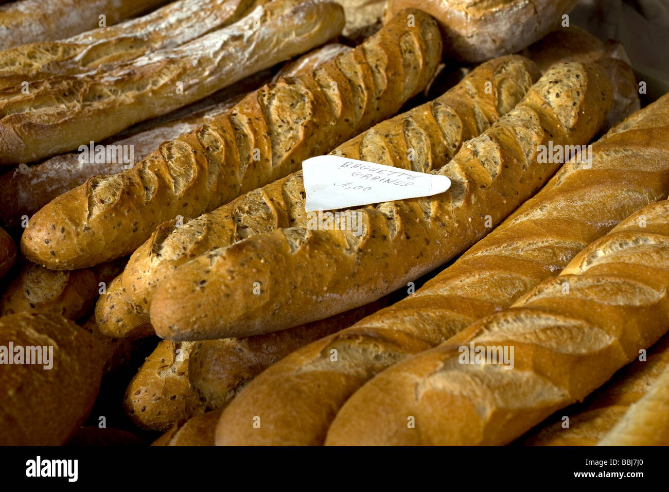 France food market bread hi-res stock photography and images - Alamy