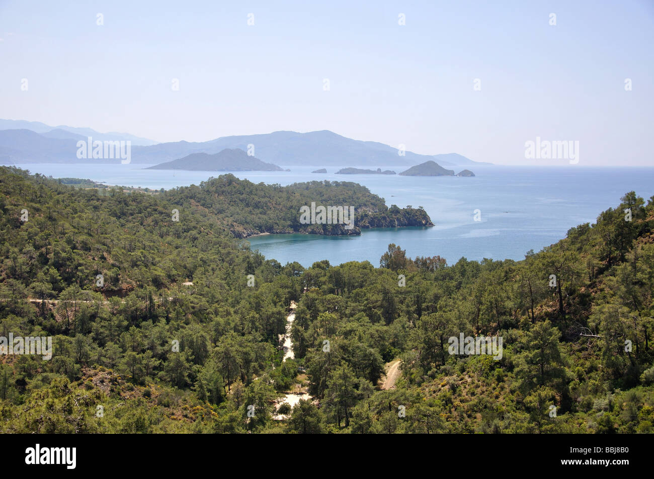 Coastal scene, Gocek, Mugla Province, Republic of Türkiye Stock Photo ...
