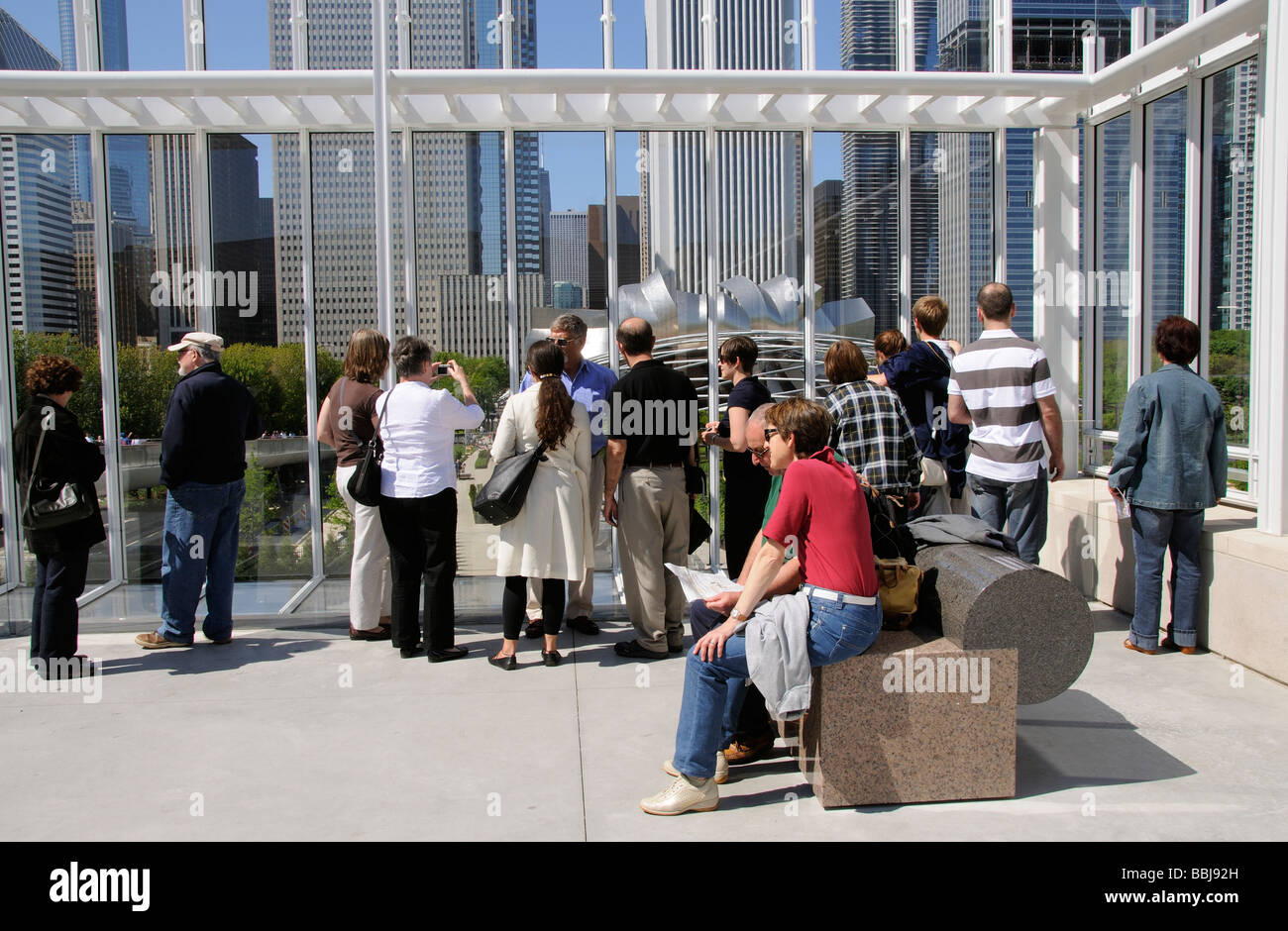 Bluhm Family Terrace at The Art Institute of Chicago modern wing on ...