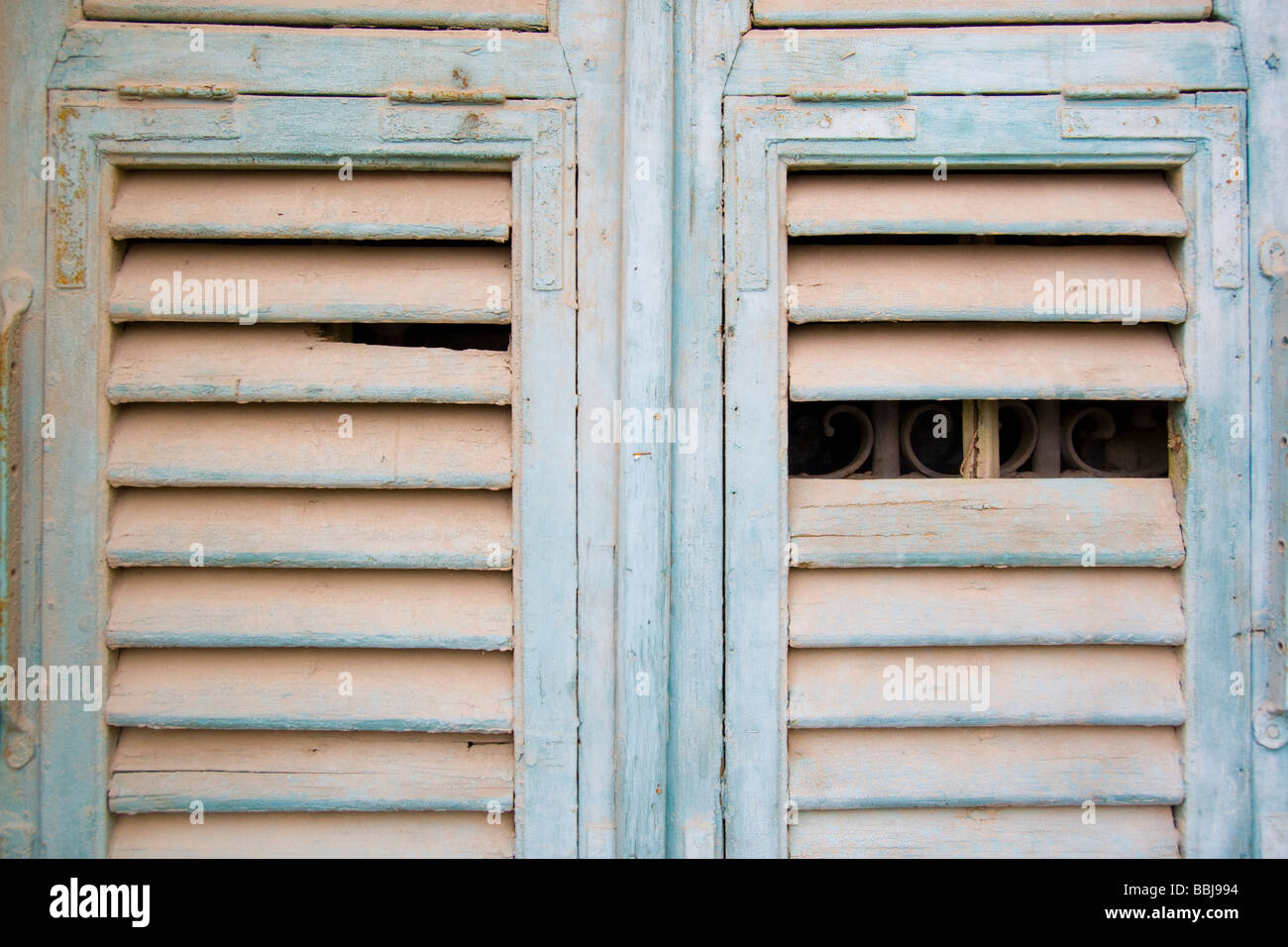 Israel Jerusalem Old window shutters Stock Photo - Alamy