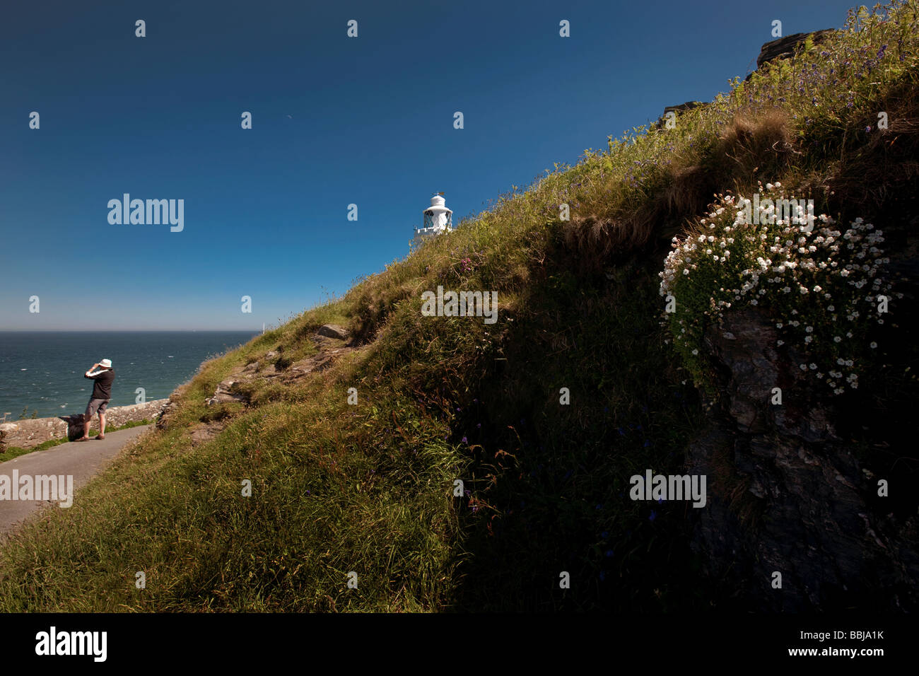 The lighthouse at Start Point Devon, England Stock Photo - Alamy