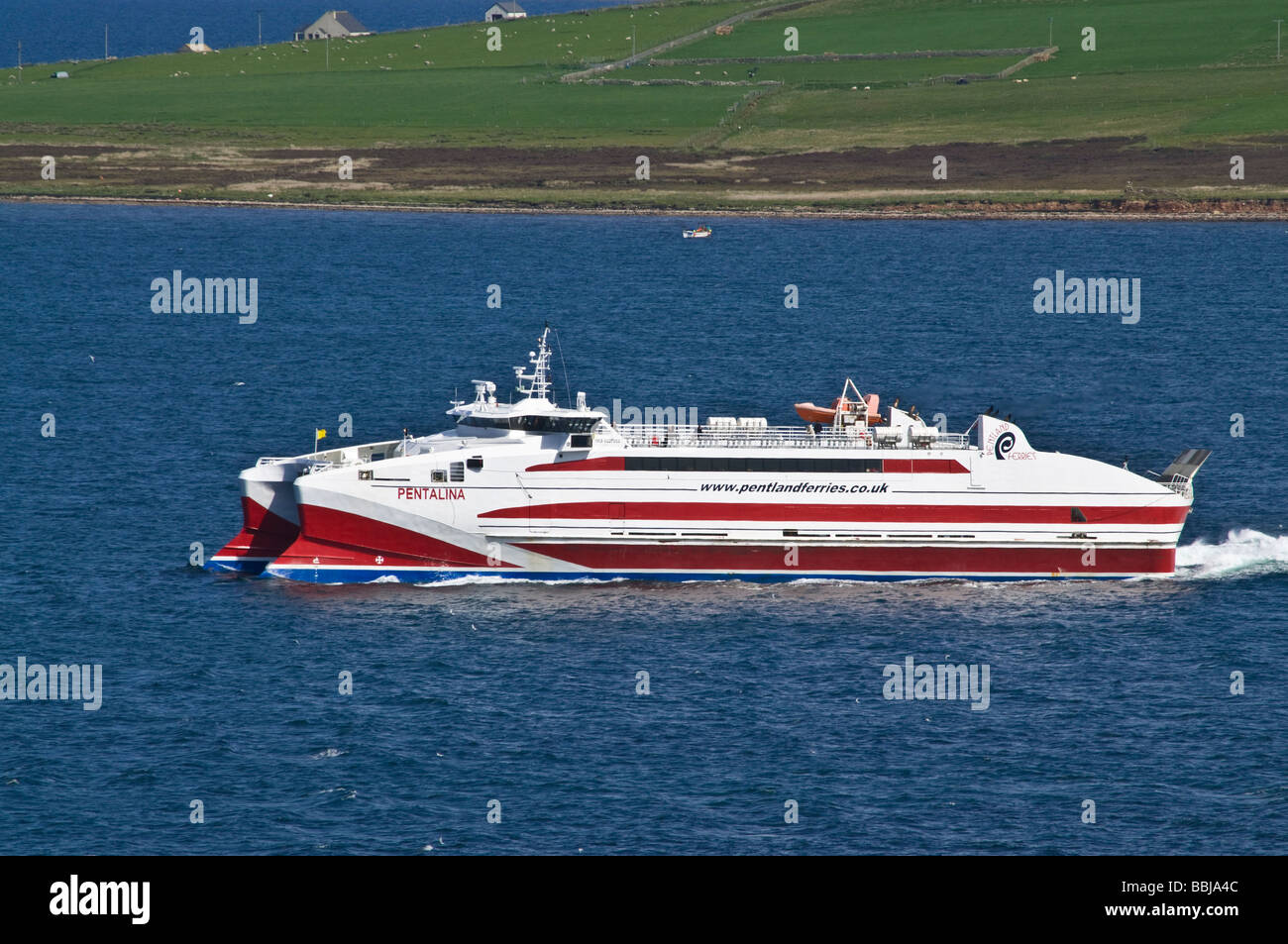 dh Pentland ferries SHIPPING UK Catamaran MV Pentalina in Scapa Flow ...